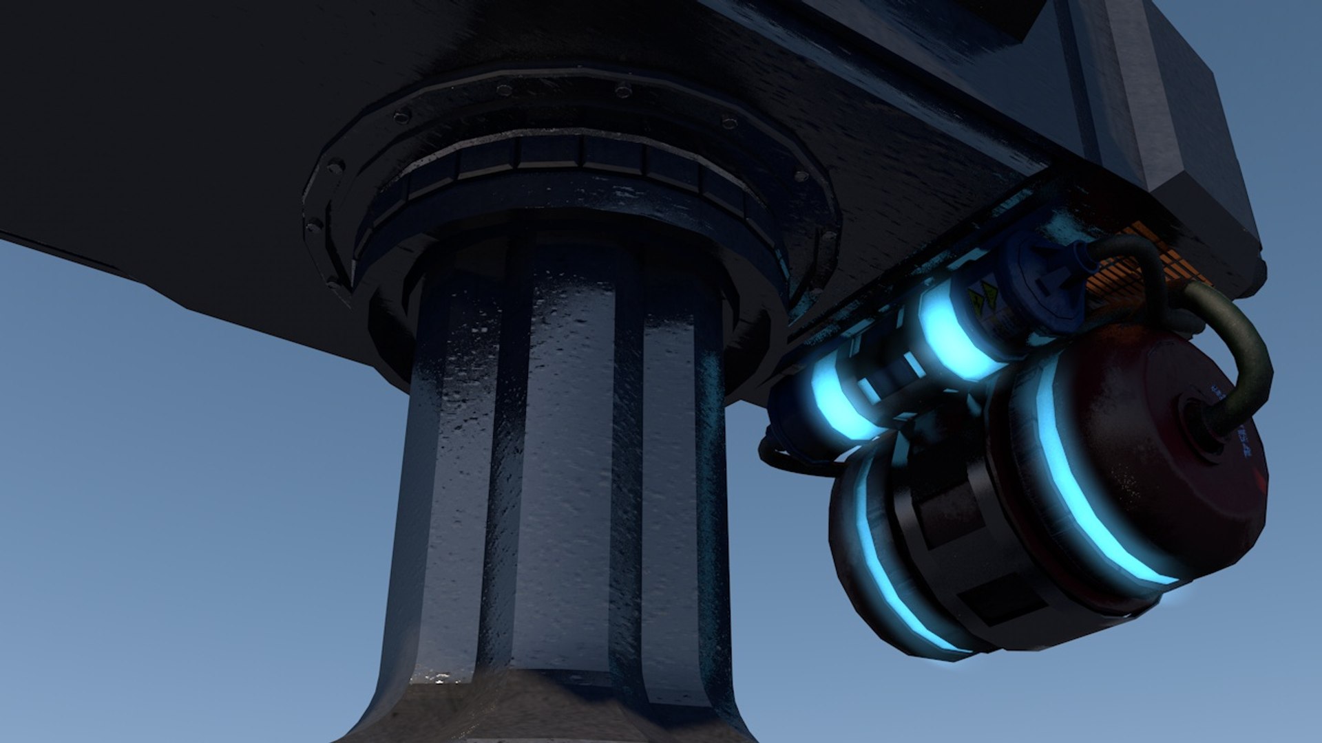 Sci-fi Turret Gun 3D - TurboSquid 1444901
