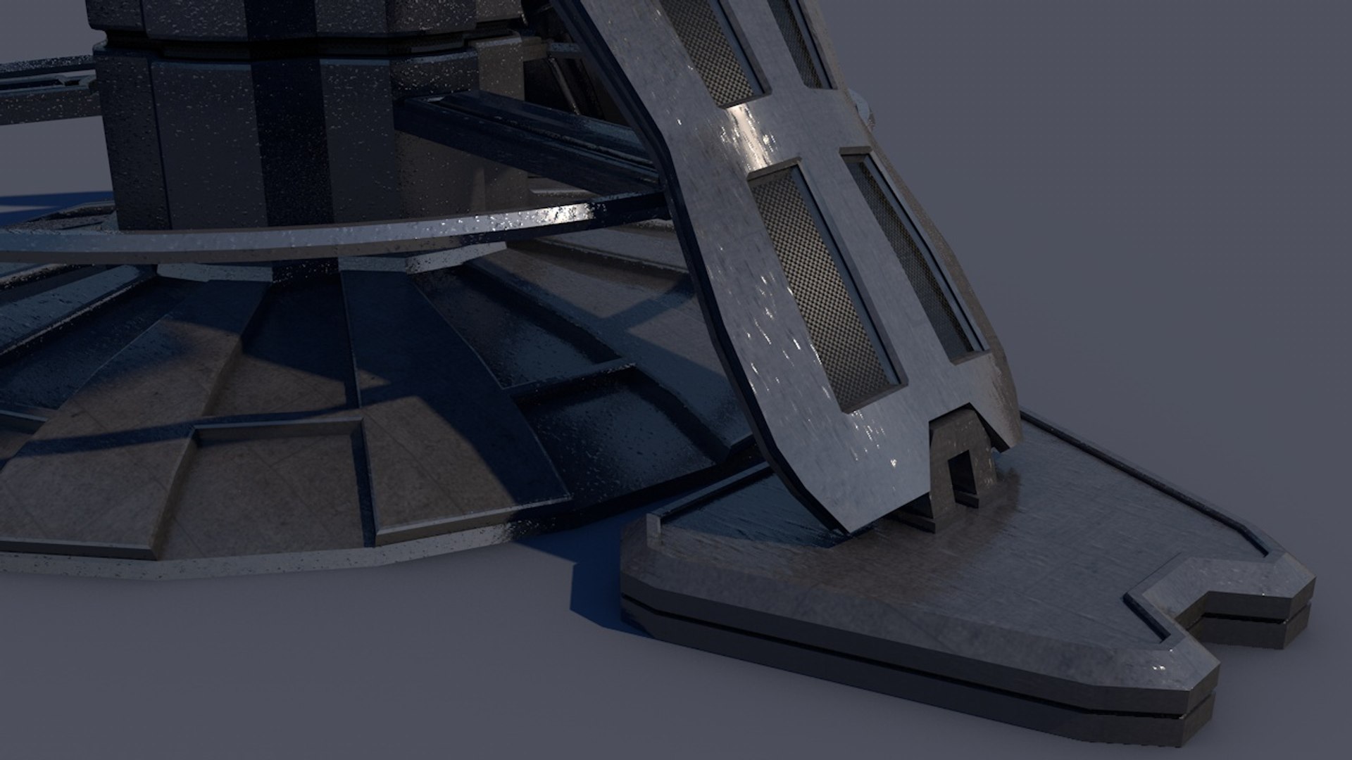 Sci-fi Turret Gun 3D - TurboSquid 1444901