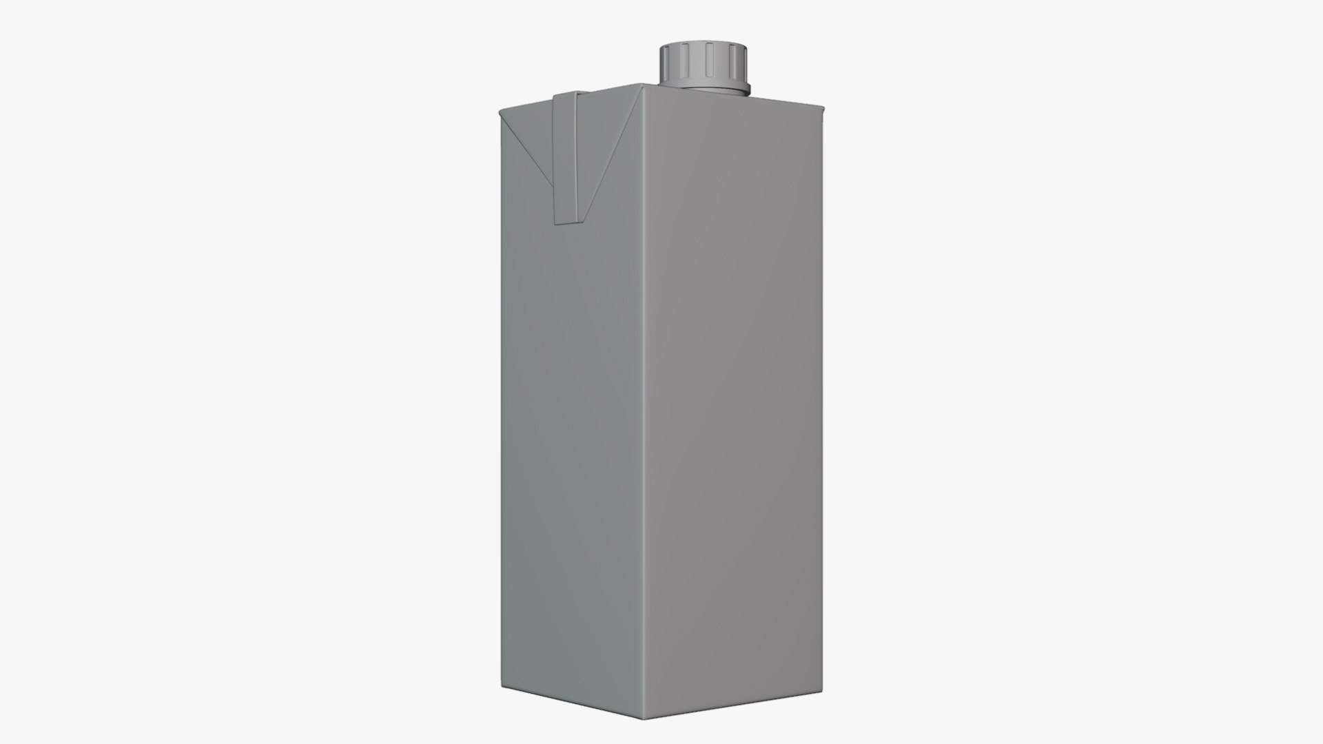 3D Model Basic Juice Box - Geometry Only No Textures No Materials ...