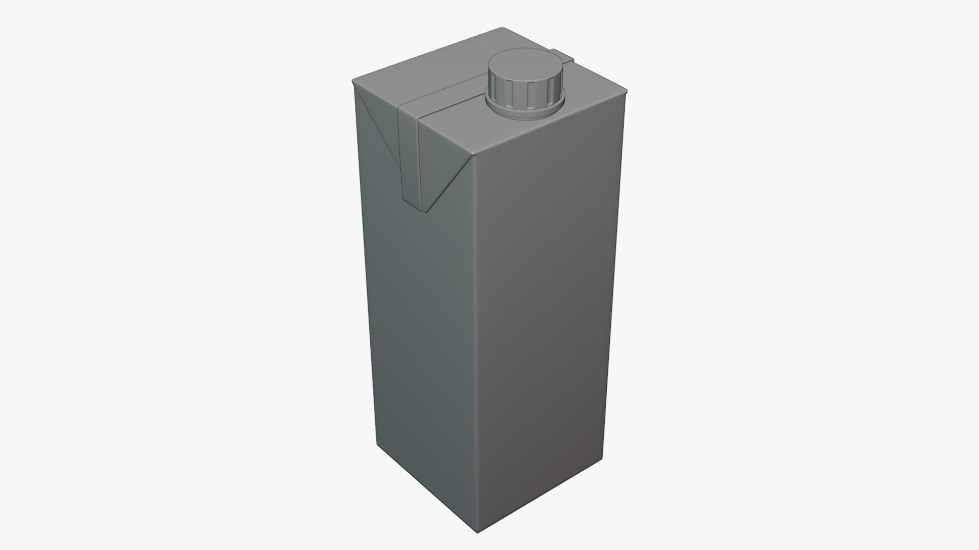 3D Model Basic Juice Box - Geometry Only No Textures No Materials ...