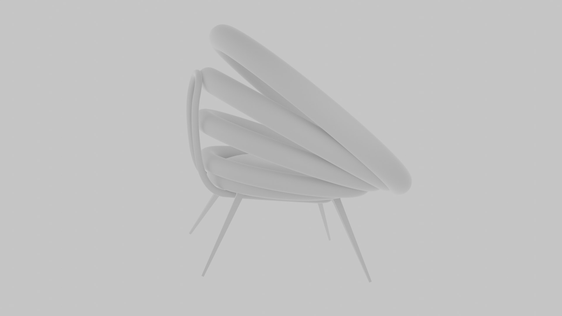 3D Round Single Sofa Model - TurboSquid 2121963