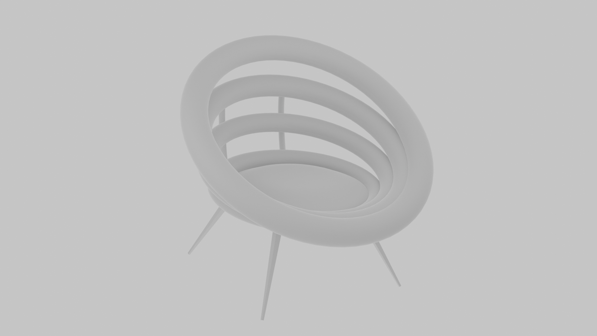 3D Round Single Sofa Model - TurboSquid 2121963