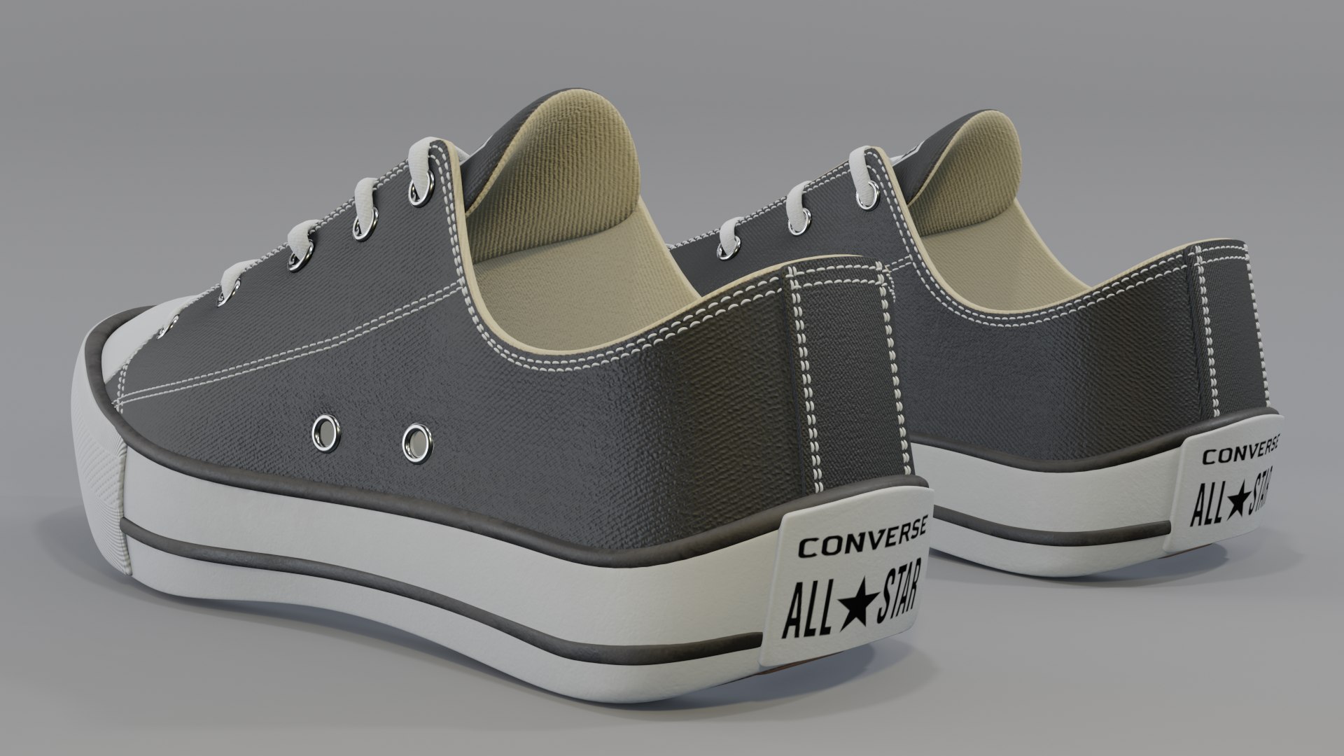 Conver All Stars Low Black 3D model - TurboSquid 2164852