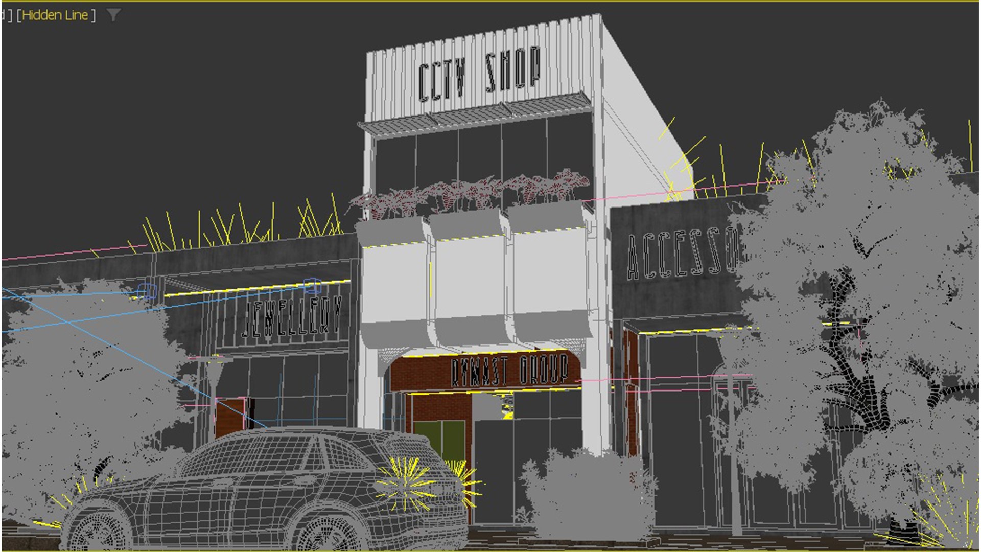 3D Shop Design Collection-Exterior And Interior - TurboSquid 2313093