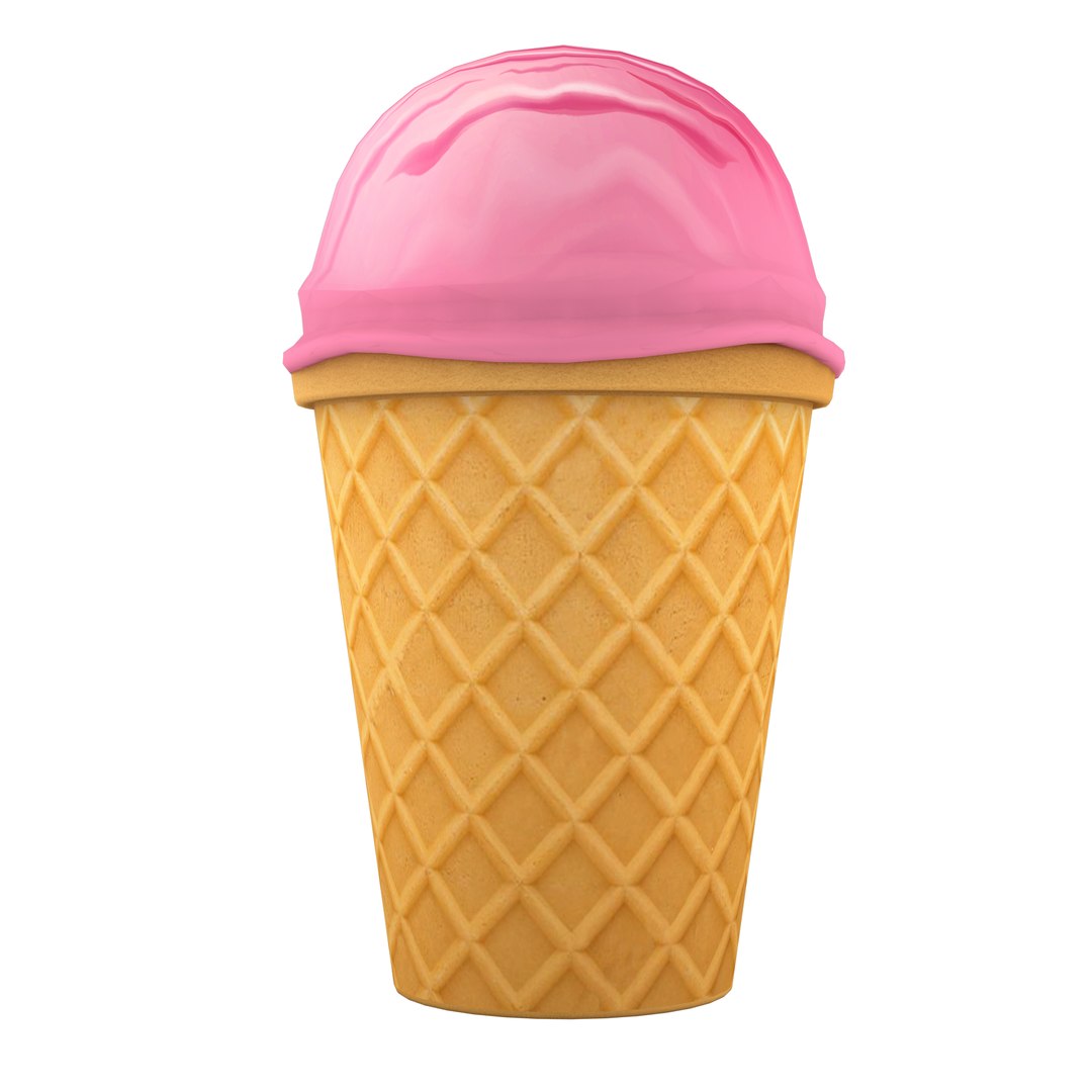 3D cartoon ice cream model - TurboSquid 1472273