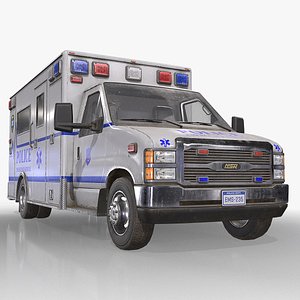 3D Model Ambulance Type 1 - Low Poly - TurboSquid 1953508