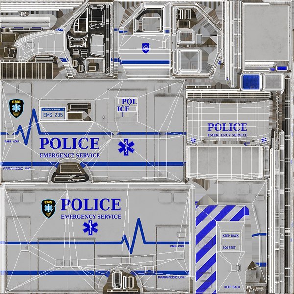 Ambulance Type 4 - Low Poly 3D model - TurboSquid 1957044