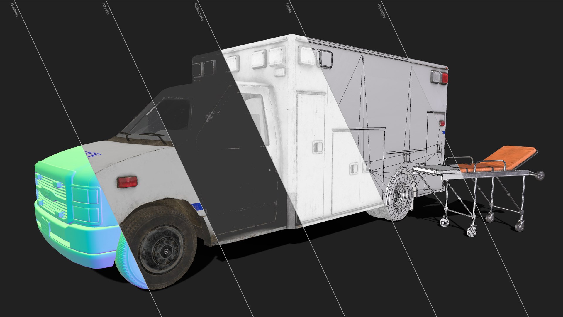Ambulance Type 4 - Low Poly 3D model - TurboSquid 1957044