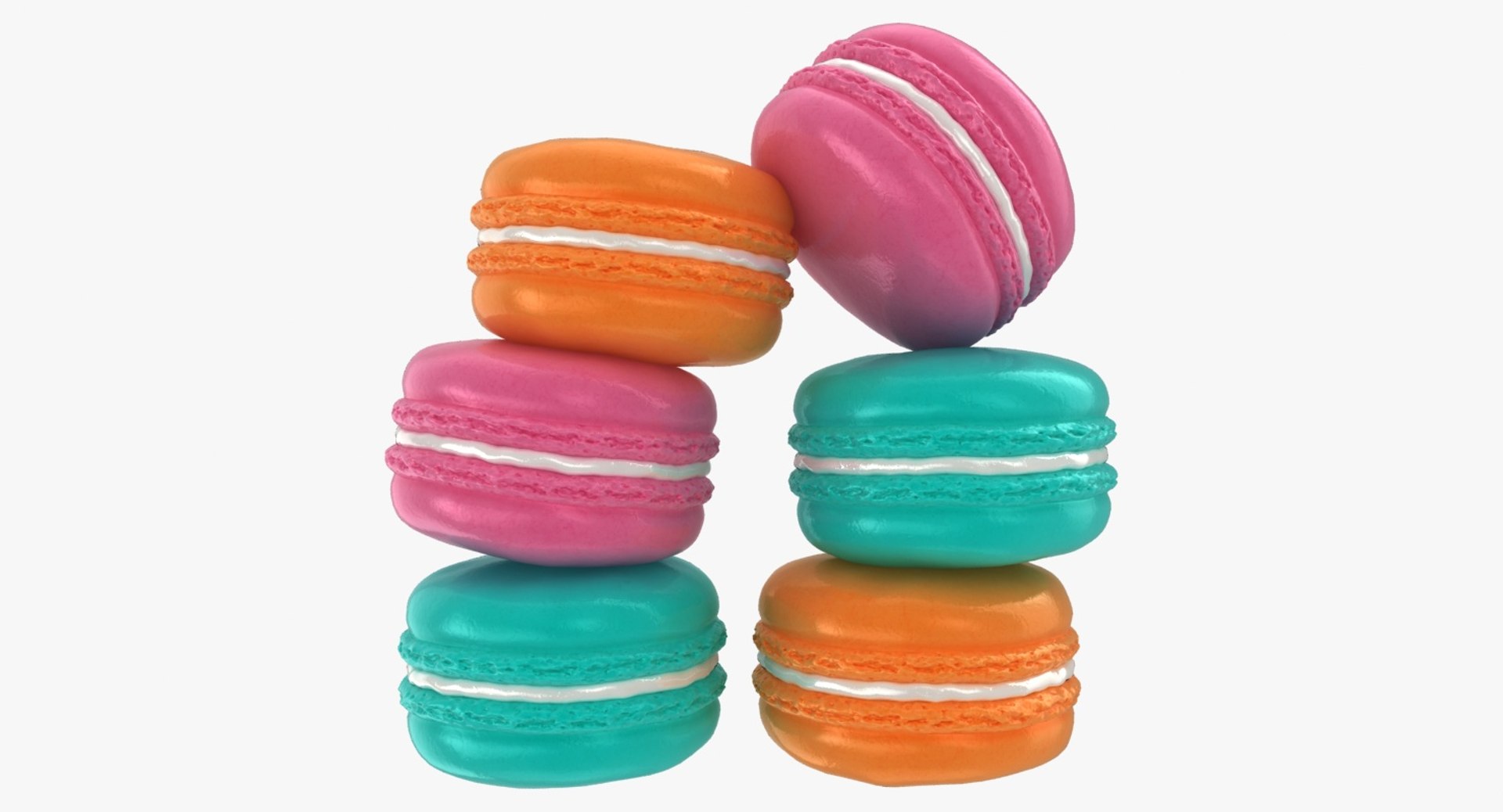 3D Model Macaron Pose 1 - TurboSquid 1417776