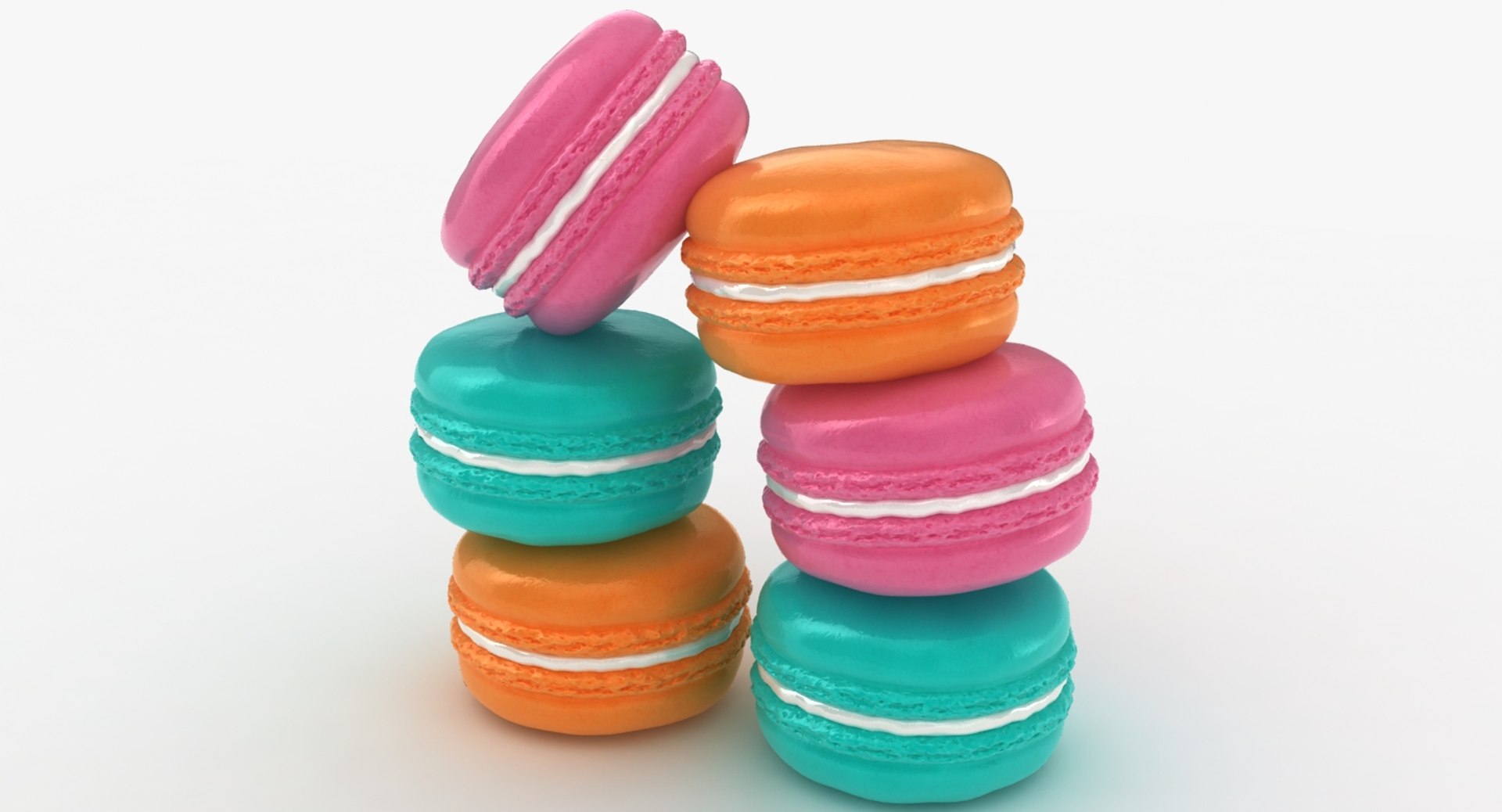 3D Model Macaron Pose 1 - TurboSquid 1417776