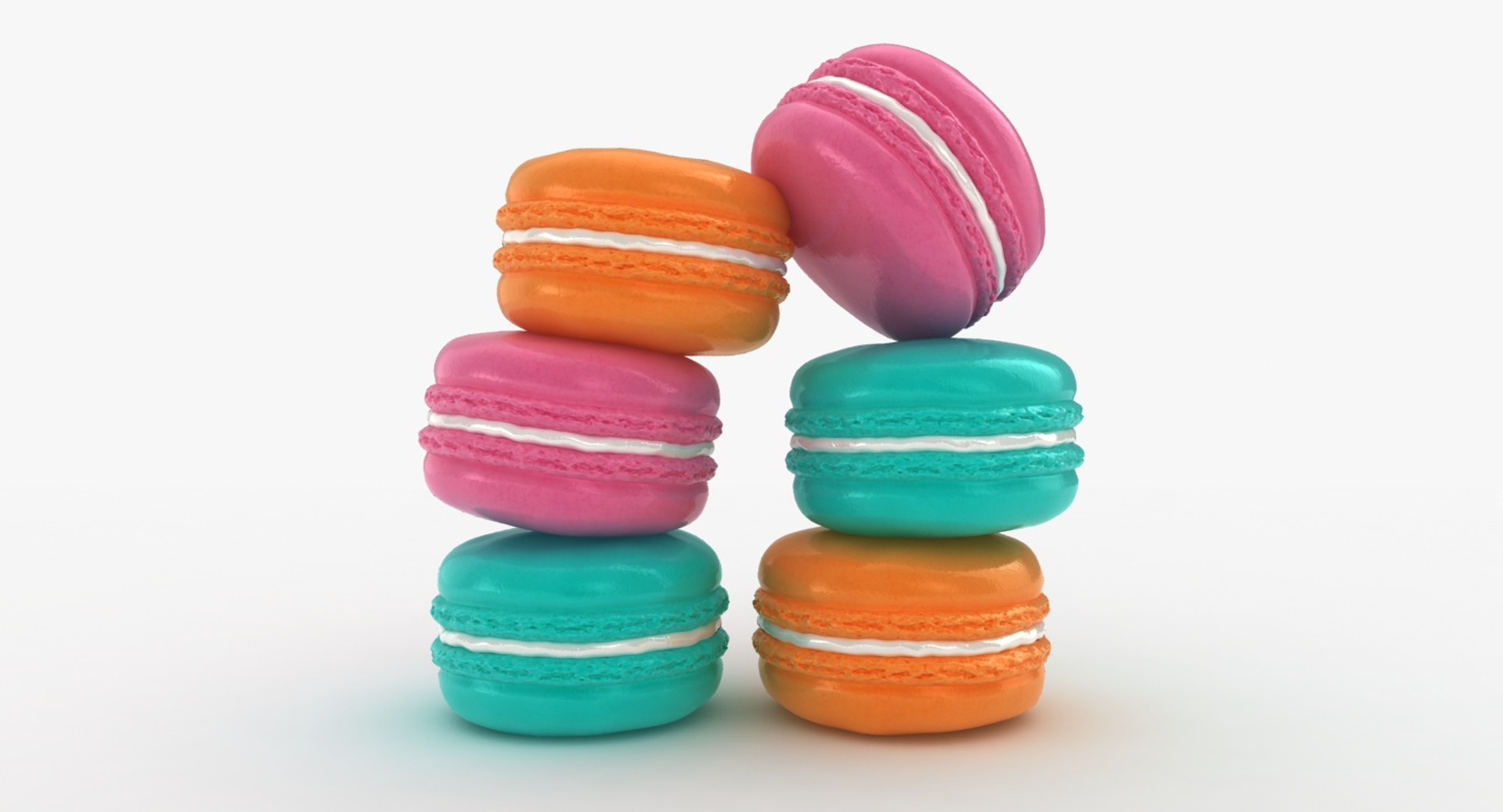 3D Model Macaron Pose 1 - TurboSquid 1417776