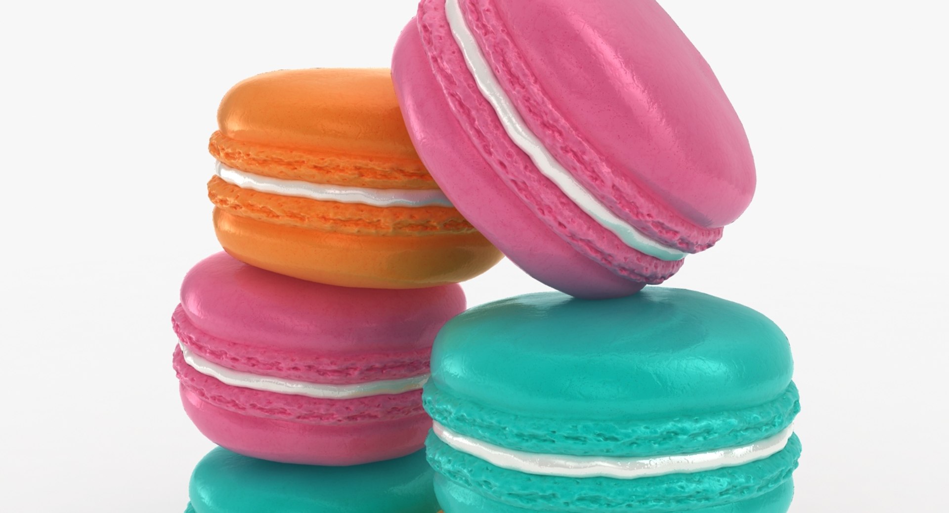 3D Model Macaron Pose 1 - TurboSquid 1417776