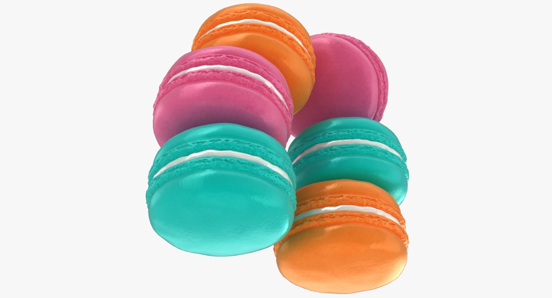 3D Model Macaron Pose 1 - TurboSquid 1417776