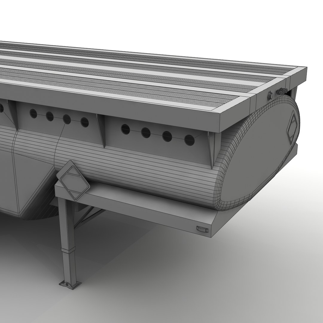 3d B-train Combo Trailers Model