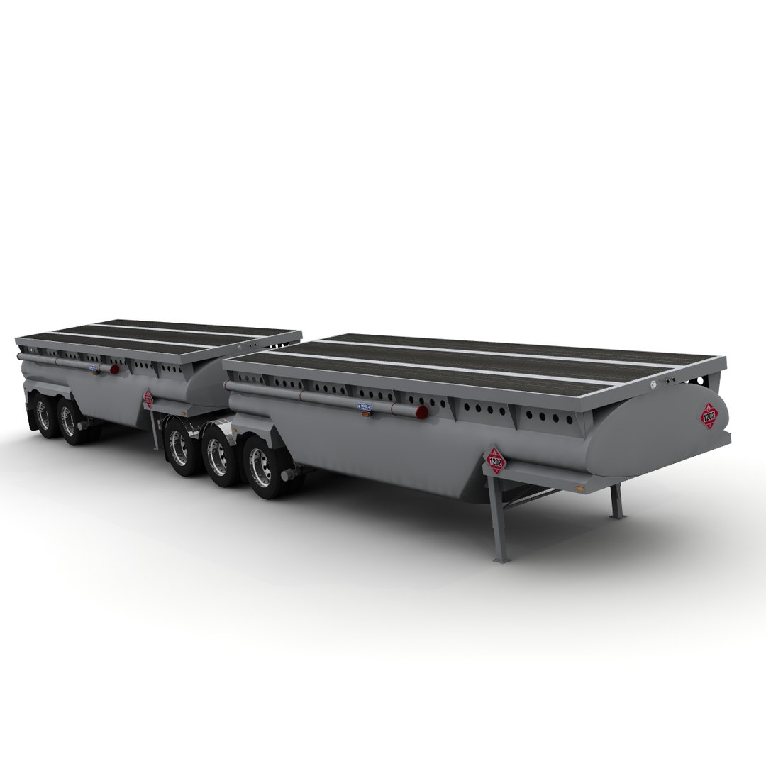 3d B-train Combo Trailers Model
