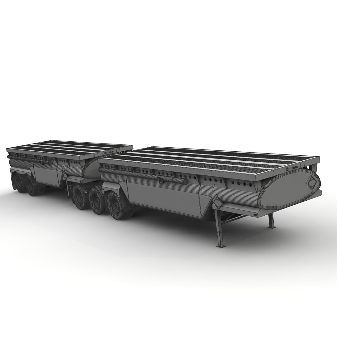3d B-train Combo Trailers Model