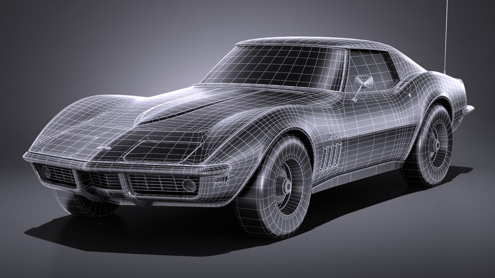3D Chevrolet Corvette C3 - TurboSquid 1341308