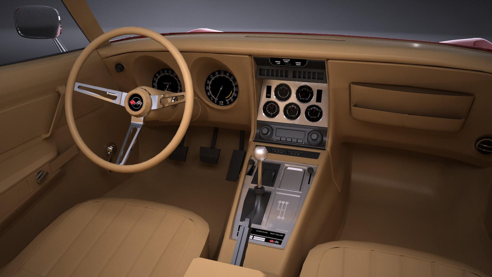 3D chevrolet corvette c3 - TurboSquid 1341308