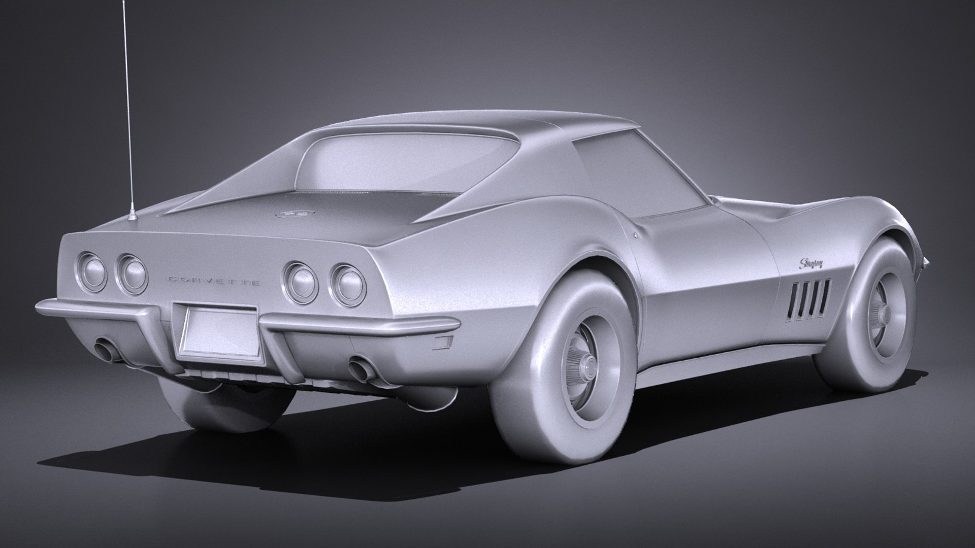 3D Chevrolet Corvette C3 - TurboSquid 1341308