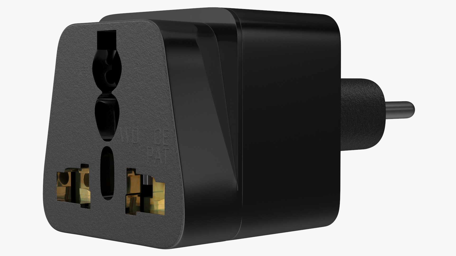 Type L Universal Plug Adapter Black Model - TurboSquid 1839181