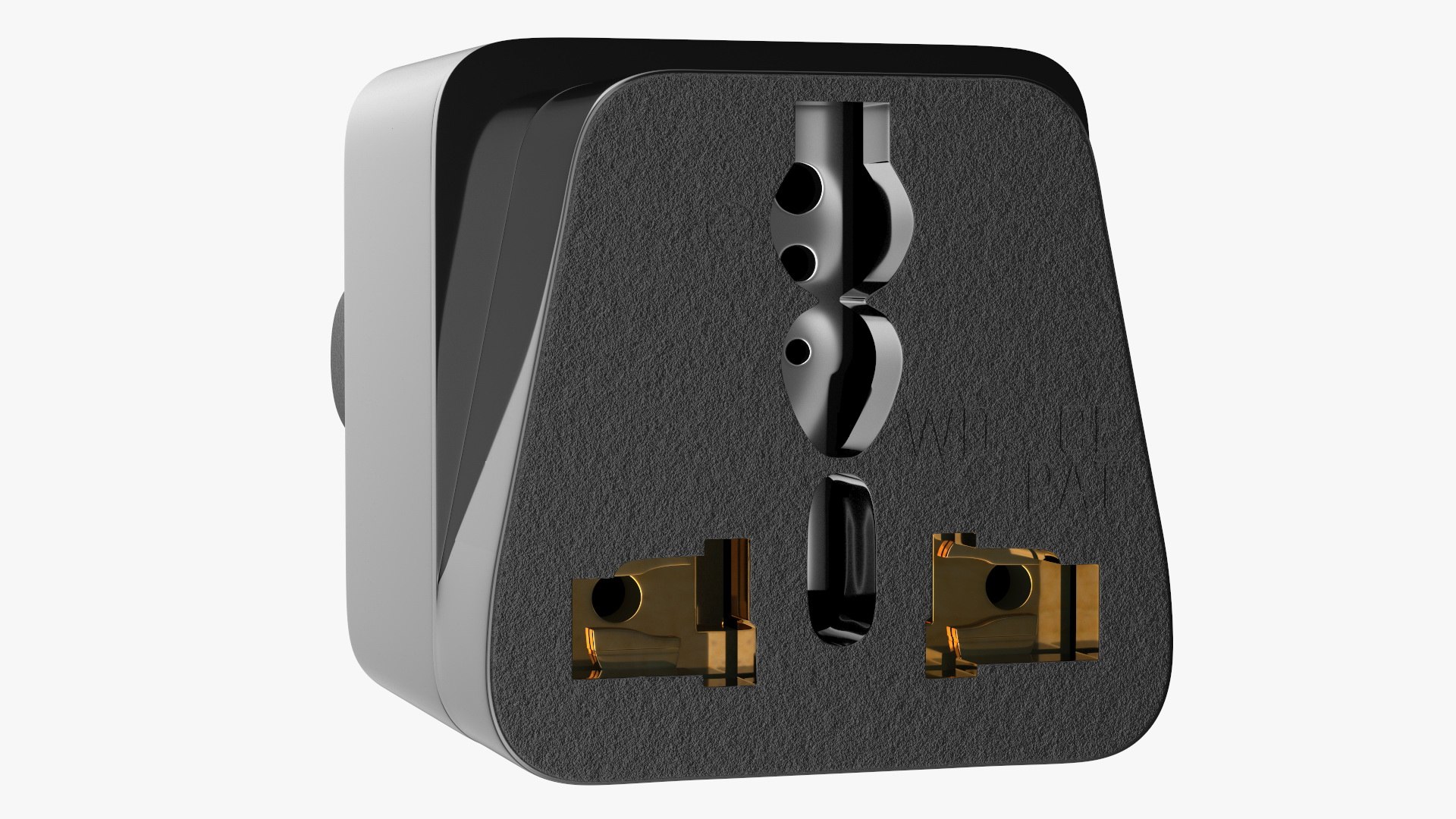 Type L Universal Plug Adapter Black Model - TurboSquid 1839181