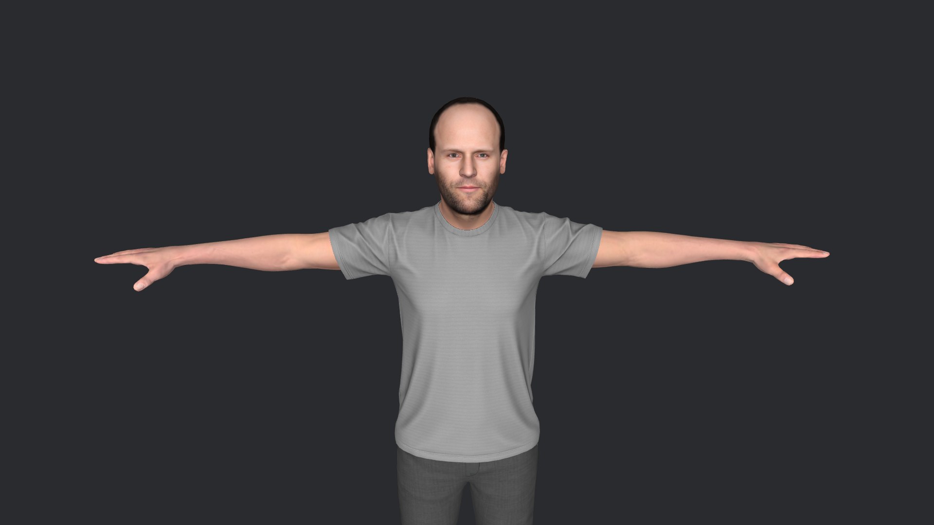 Jason Statham Hyper Realistic Full Body Fully Rigged 3D Character 3D - TurboSquid 2120451