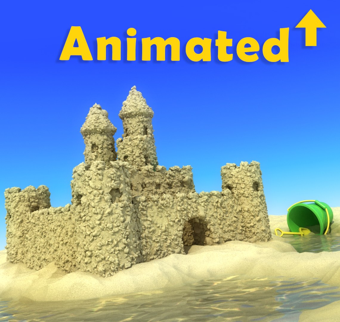 Sand Castle 3D Model - TurboSquid 1312421