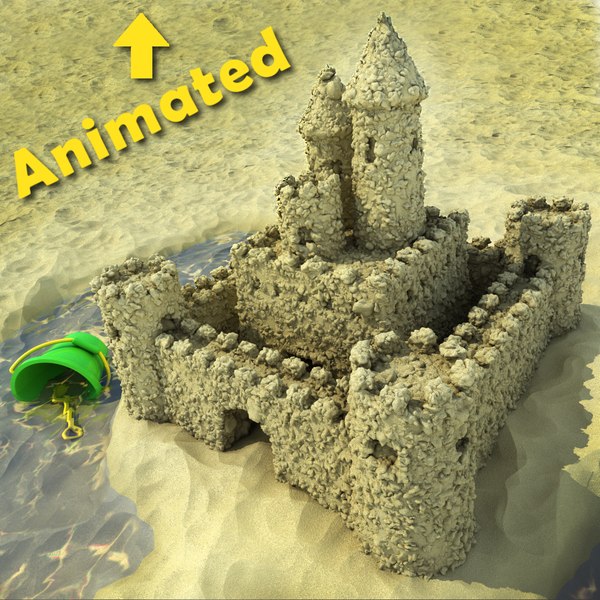 Sand castle 3D model - TurboSquid 1312421