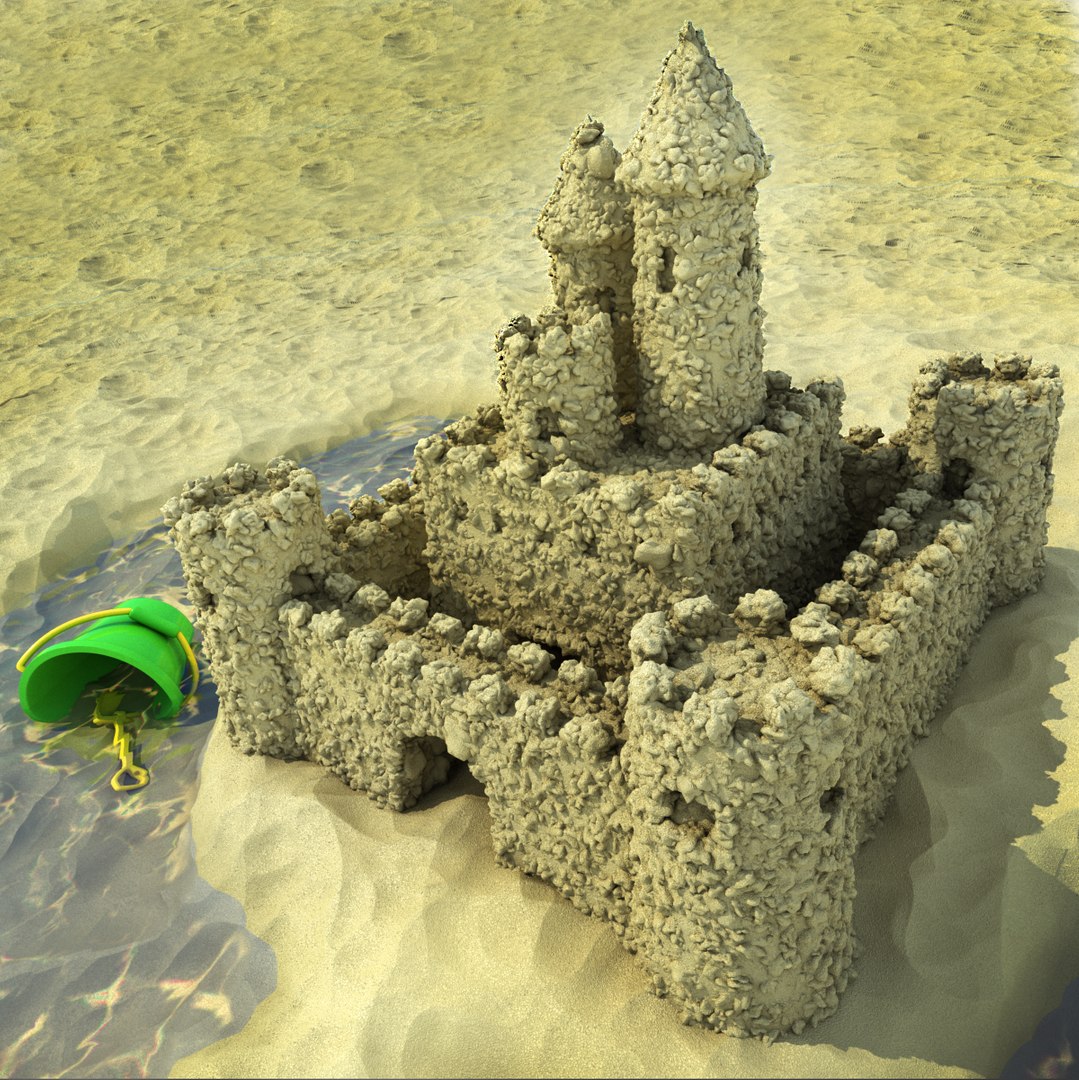 Sand Castle 3D Model - TurboSquid 1312421