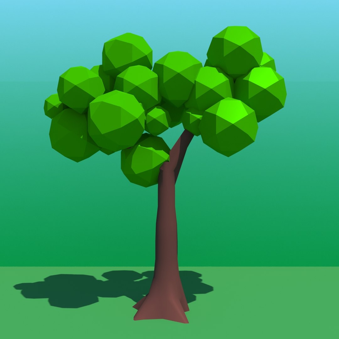 3D cartoon tree - TurboSquid 1506460