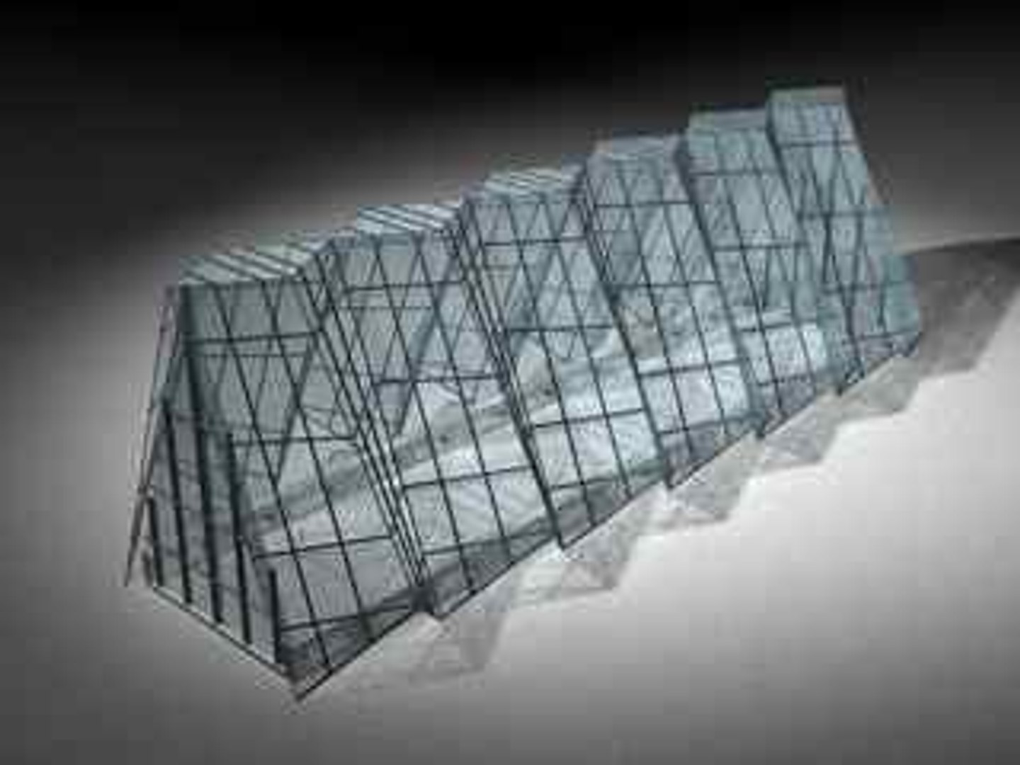 glass structure 3d c4d
