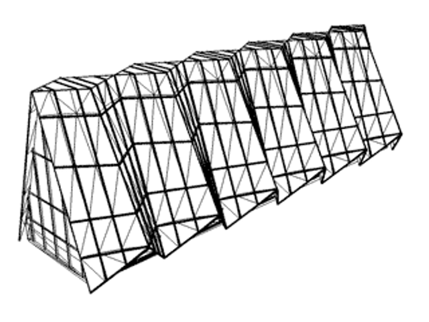 glass structure 3d c4d