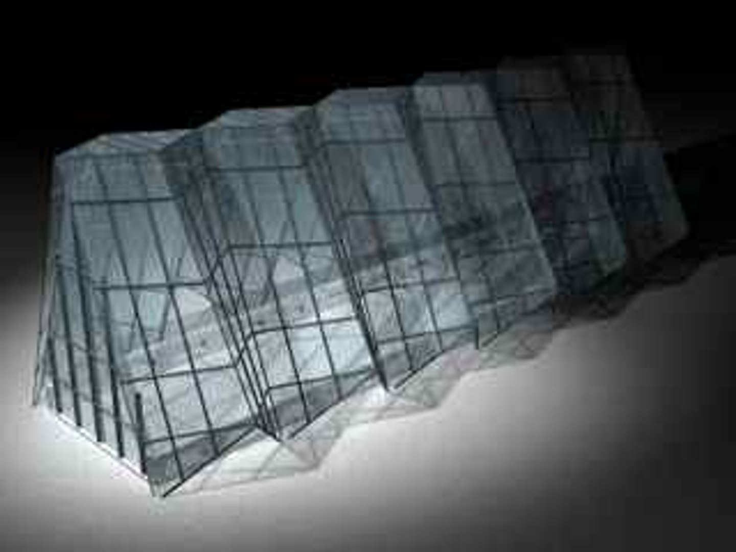 glass structure 3d c4d