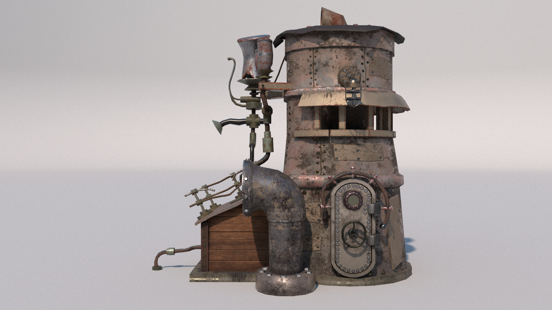 Gameready Steamshop Pbr 3D Model - TurboSquid 1483996