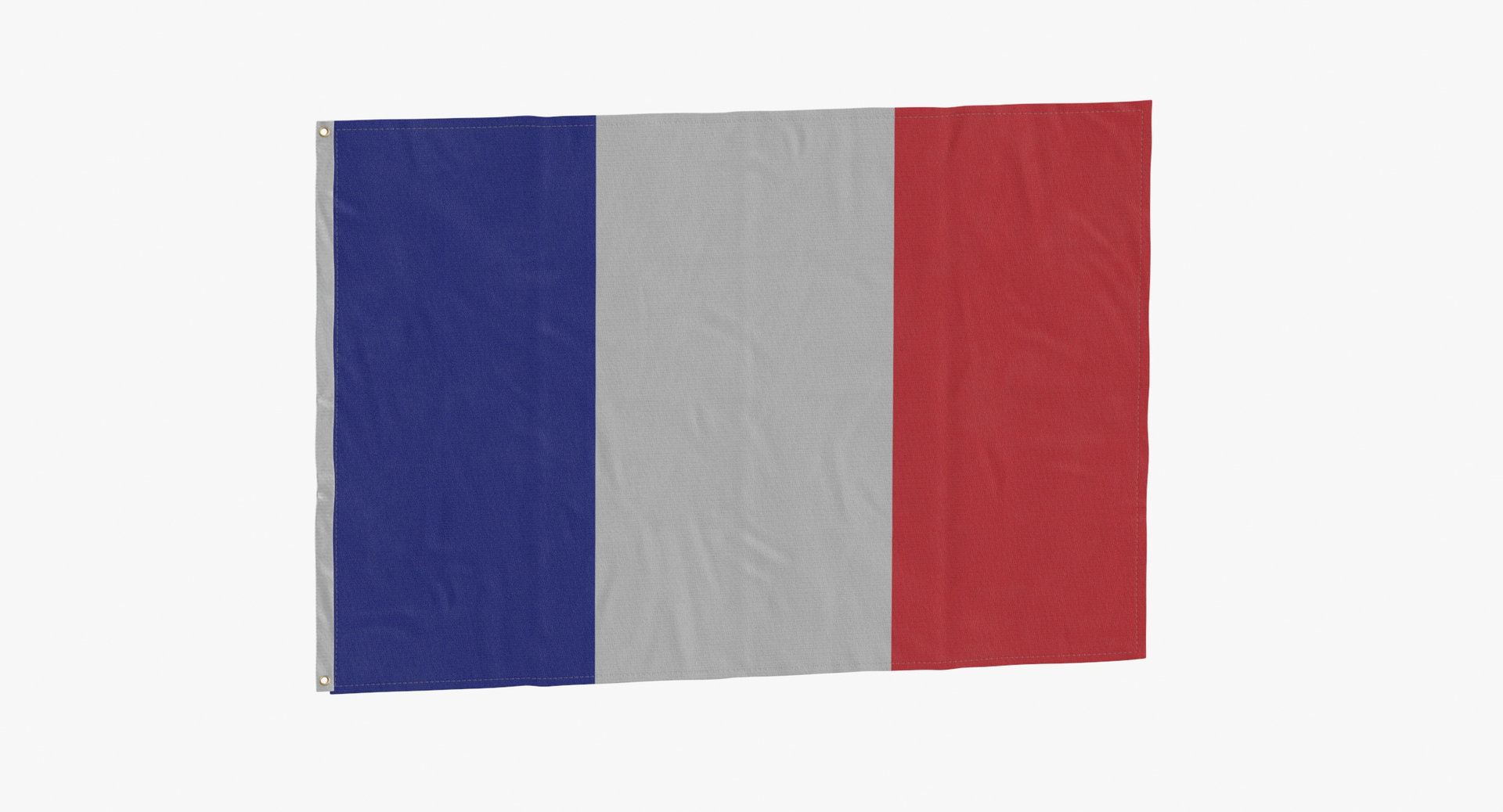 3D flag laying pose france - TurboSquid 1567918
