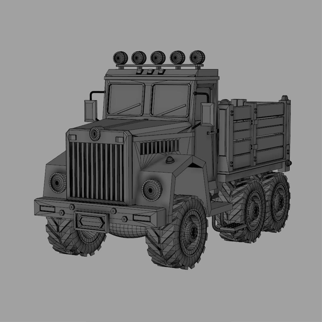 Cartoon Truck 02 3D Model - TurboSquid 2181065