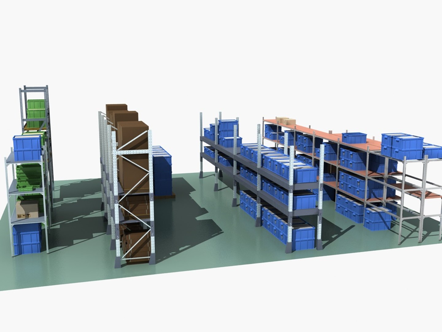 3D Rack Boxes Model - TurboSquid 1392725