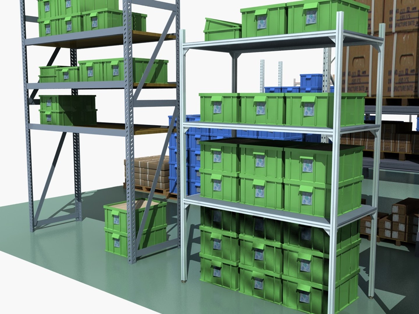 3D Rack Boxes Model - TurboSquid 1392725