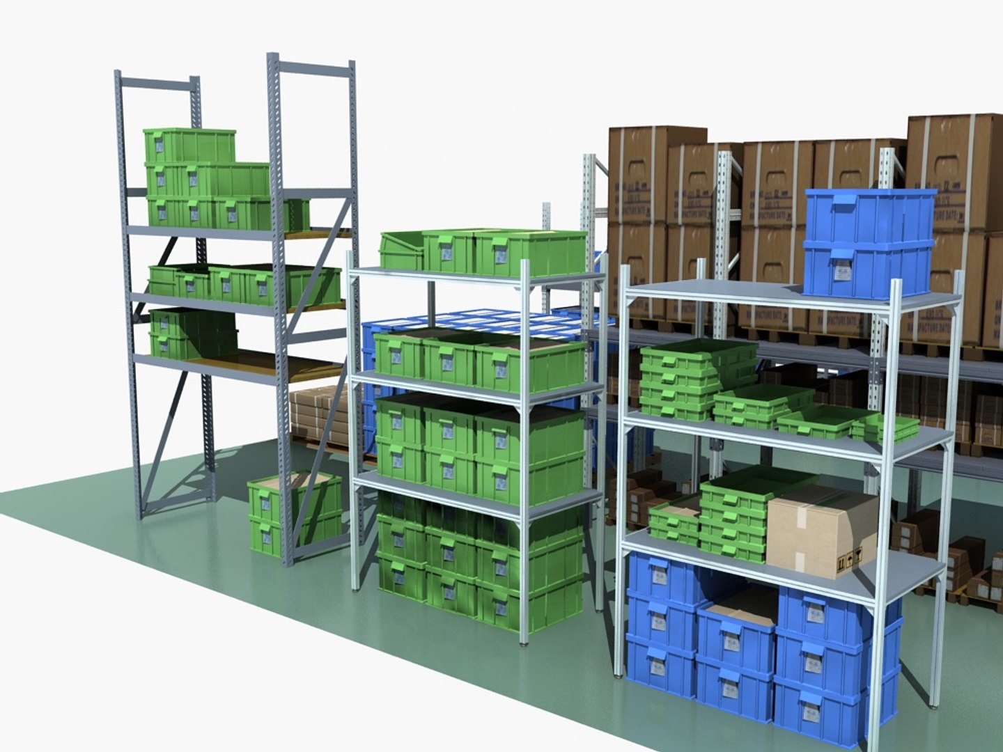 3D Rack Boxes Model - TurboSquid 1392725