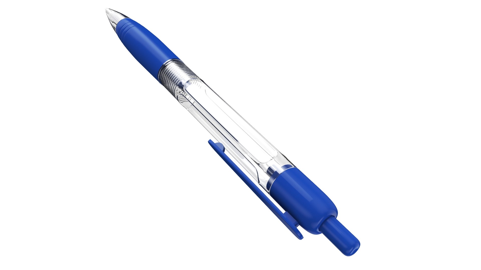 Blue Ballpoint Pen 3D Model - TurboSquid 1802112