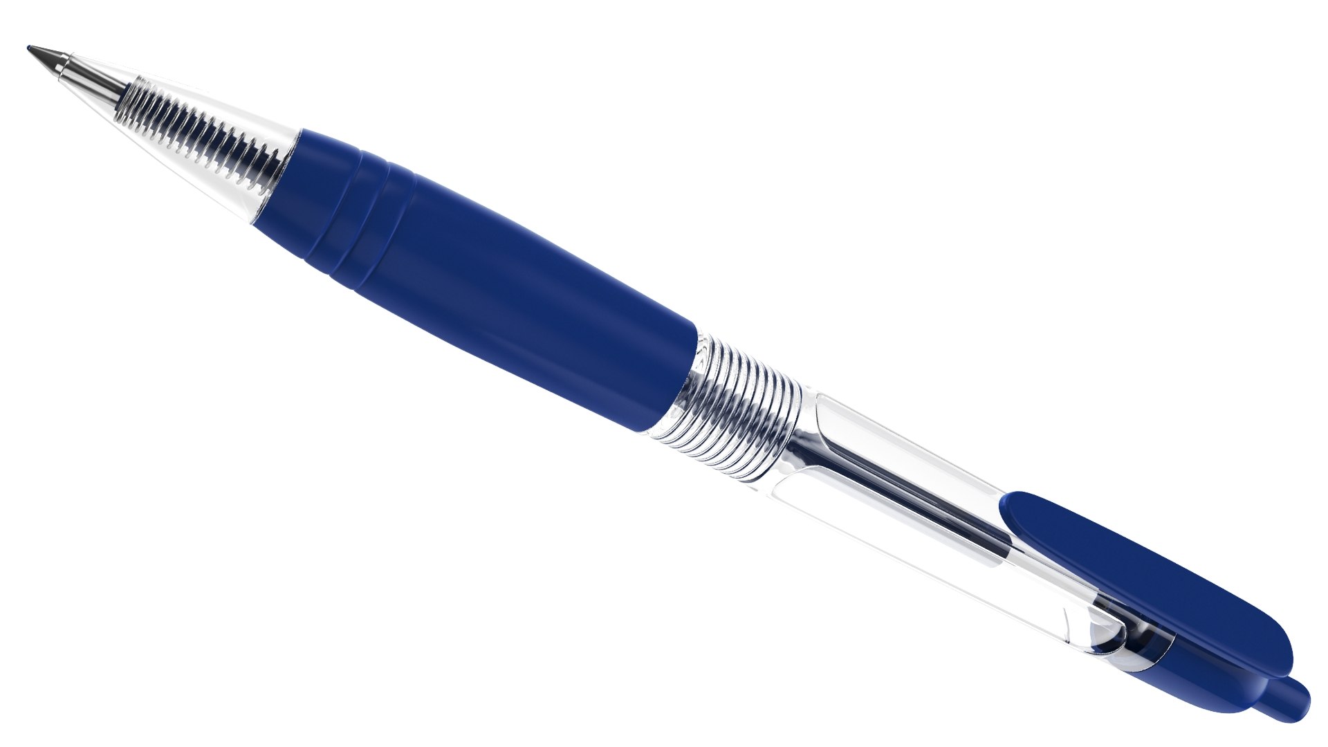 Blue Ballpoint Pen 3D Model - TurboSquid 1802112