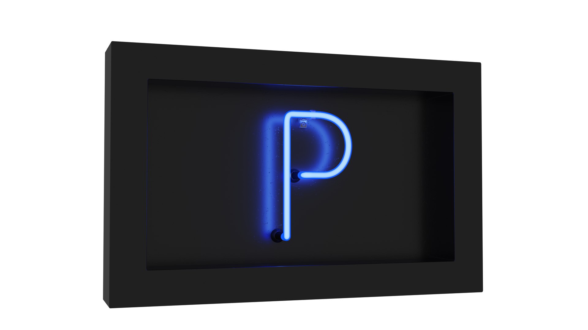 3D Neon P model - TurboSquid 1914519