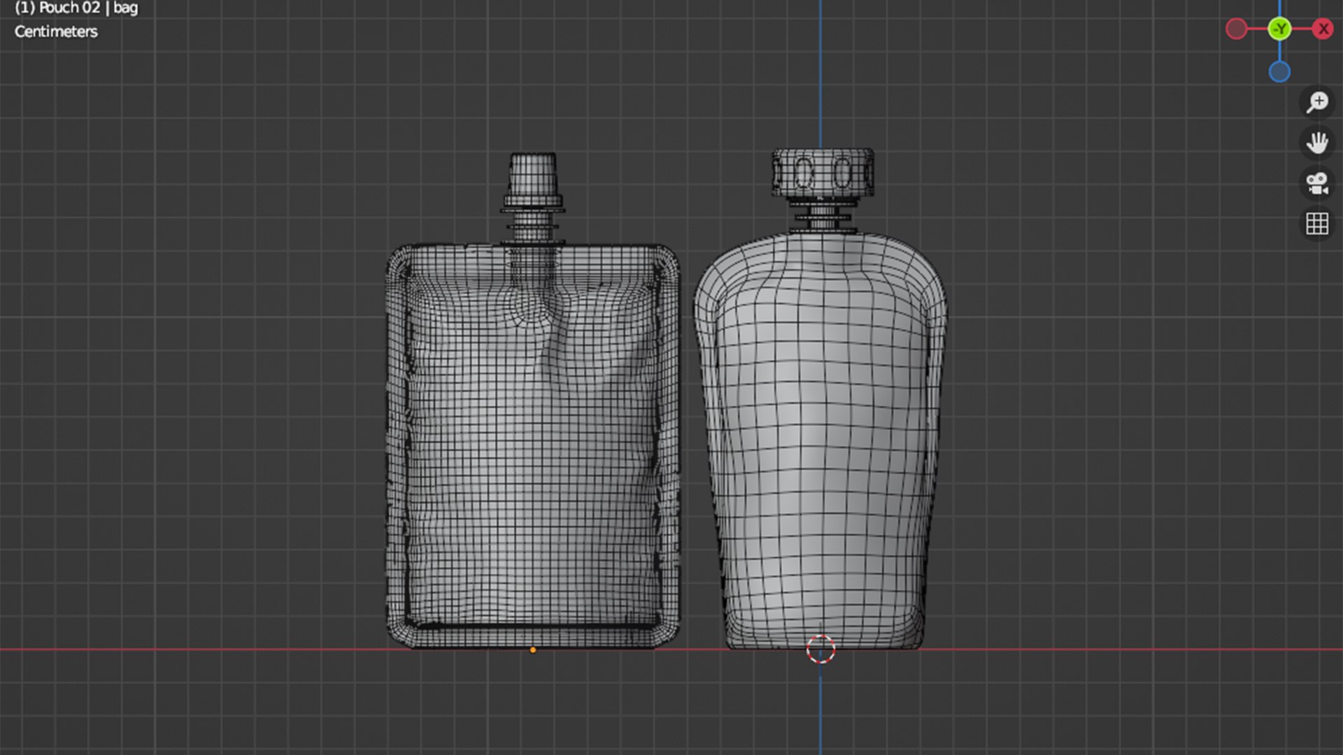 3D Blank Pouch Bag With Top Spout Lid Mock Up Model - TurboSquid 2088851