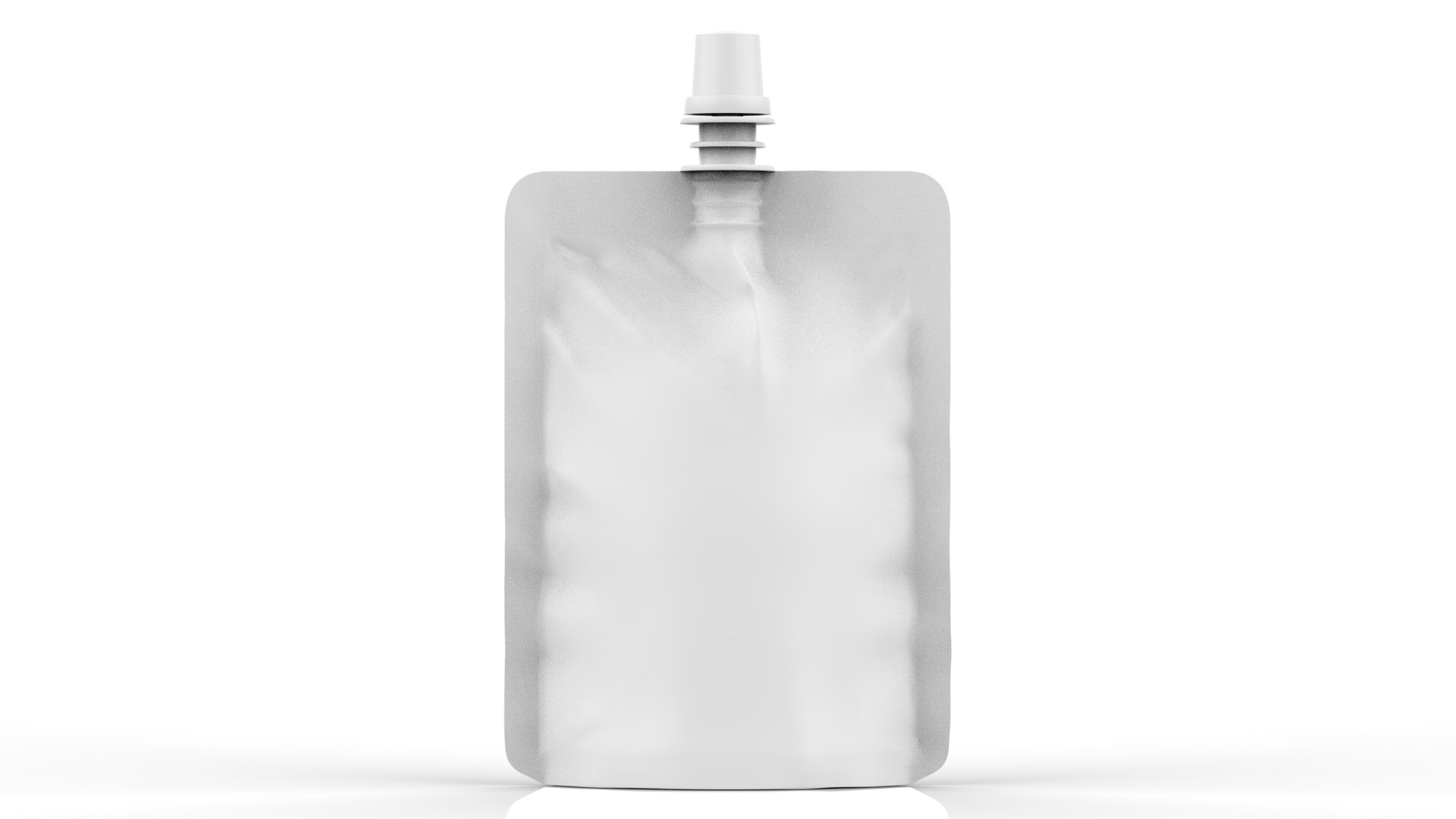 3D Blank pouch bag with top spout lid mock Up model - TurboSquid 2088851