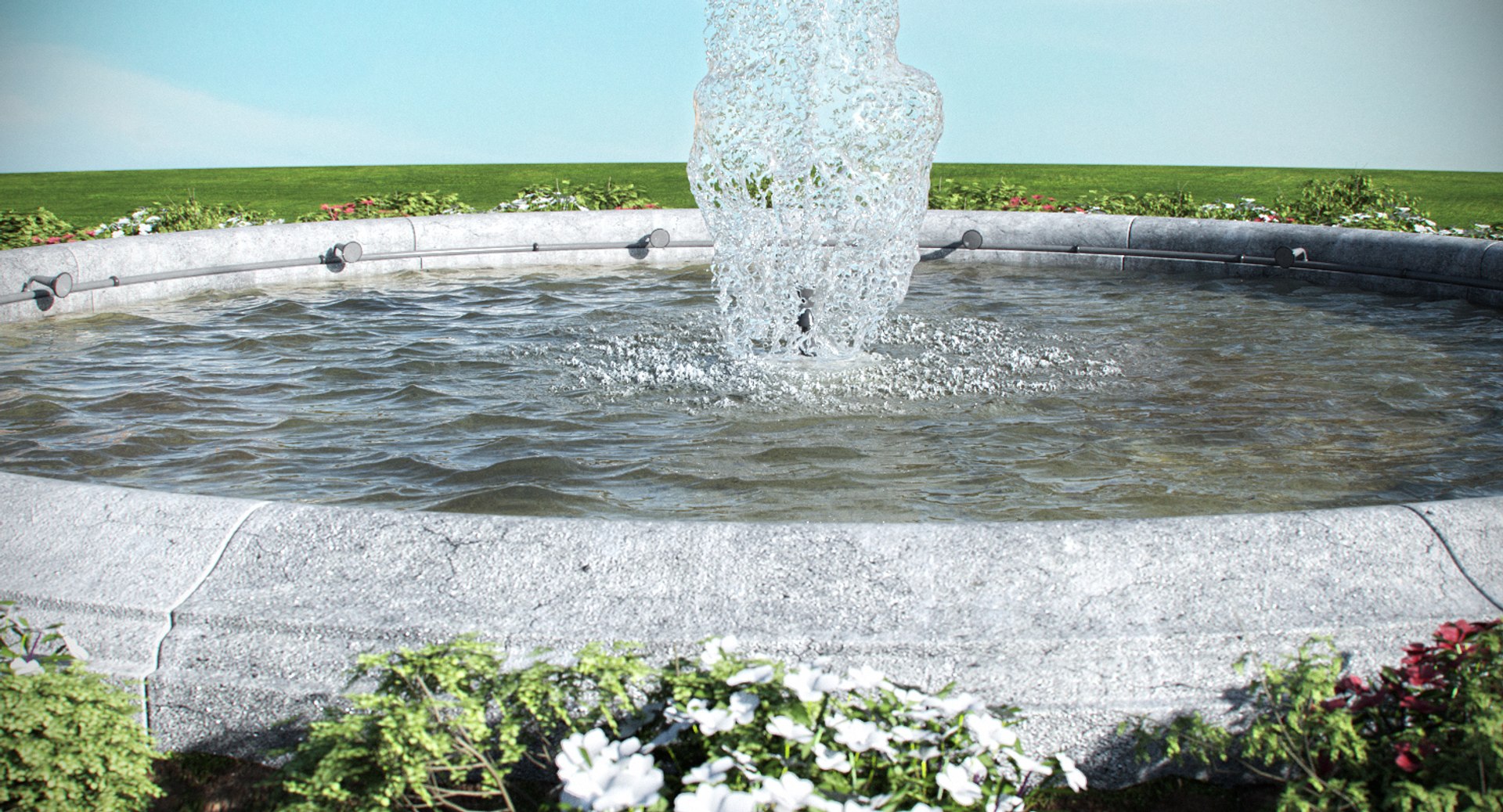 3D Water Fountain Model - TurboSquid 1280477