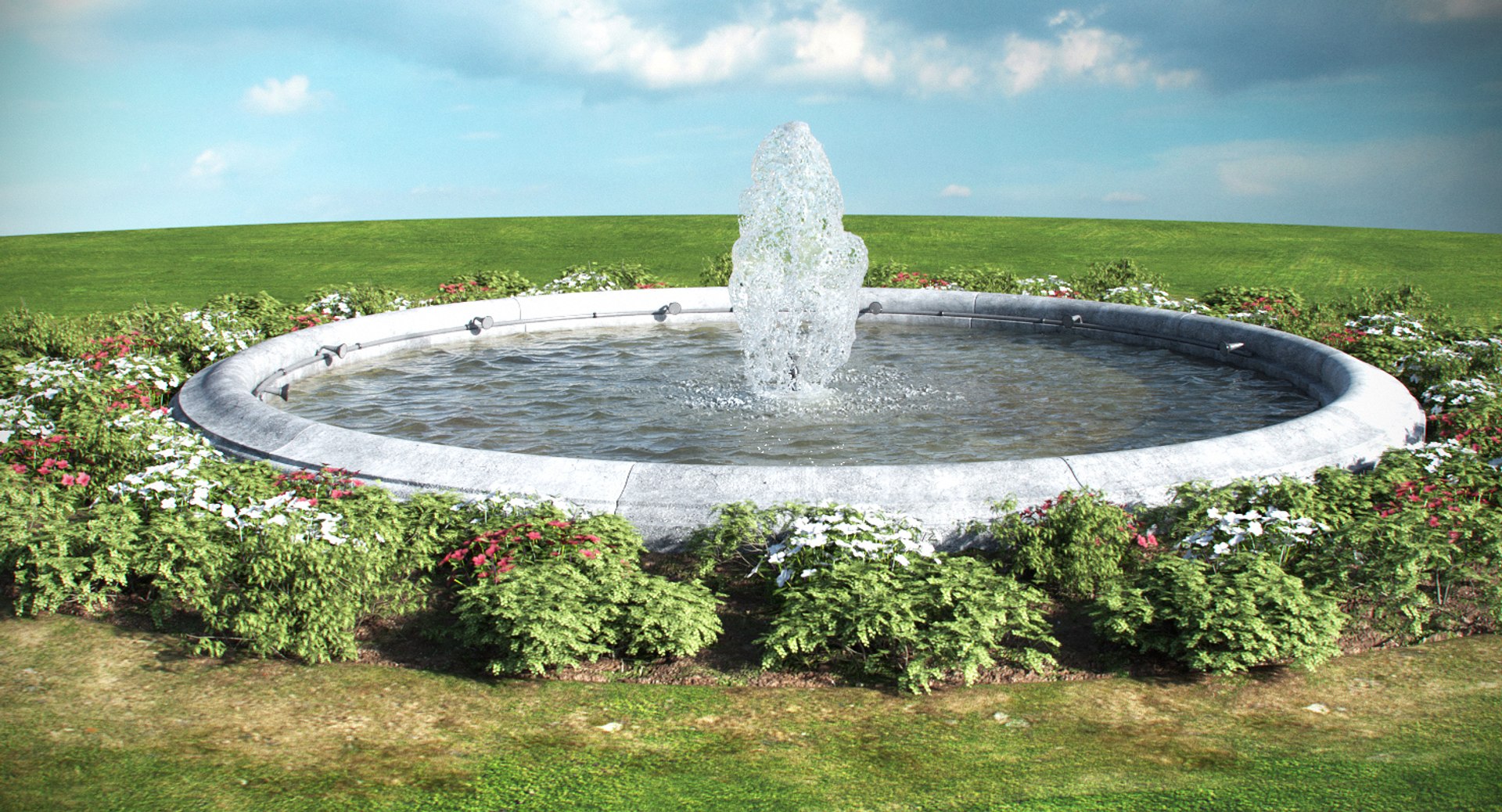 3D Water Fountain Model - TurboSquid 1280477