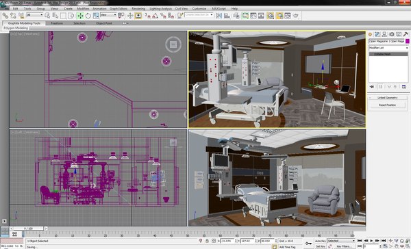 icu intensive care unit 3d 3ds