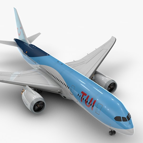 Boeing 787 dreamliner tui 3D model - TurboSquid 1618857