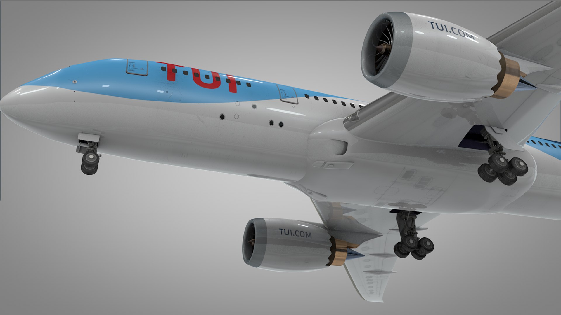 Boeing 787 dreamliner tui 3D model - TurboSquid 1618857