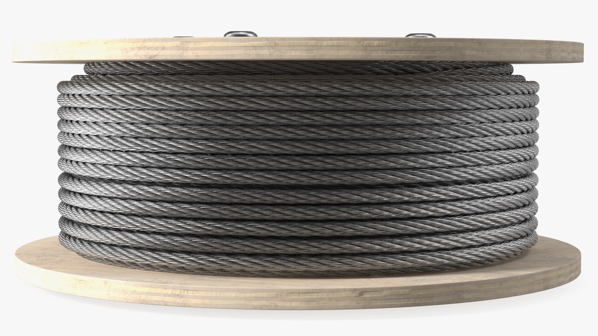 3D Srawl Warp Steel Rope Wooden Coil Model - TurboSquid 2051141